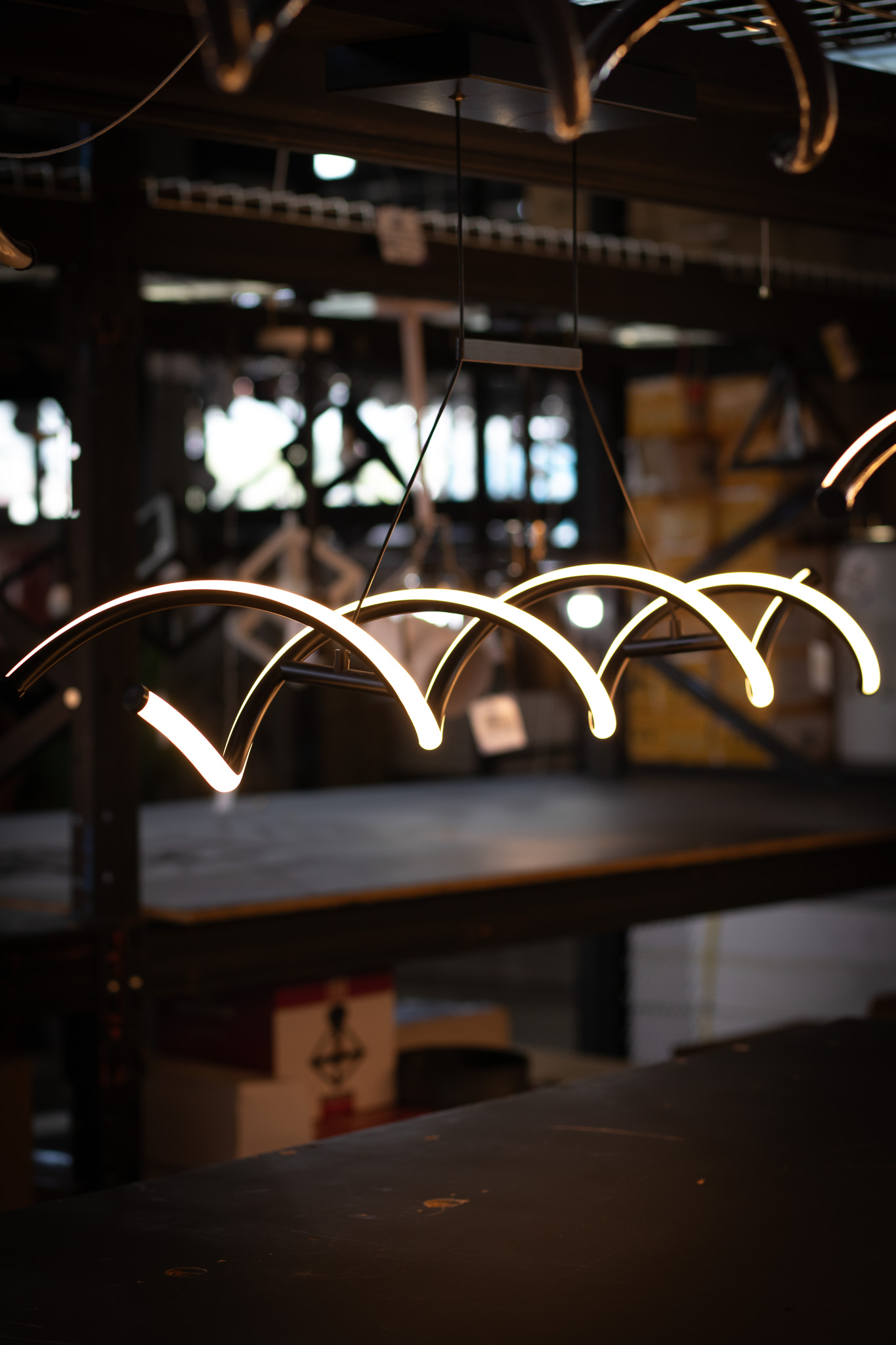 Hanging LED Fixture Black - Dunn's