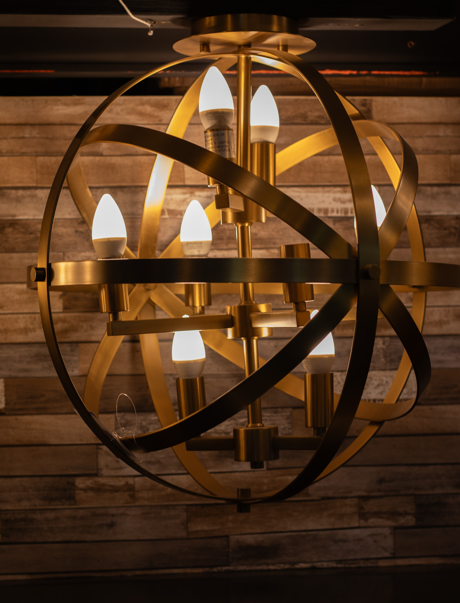 Ceiling Fixture 7LTS Gold - Dunn's